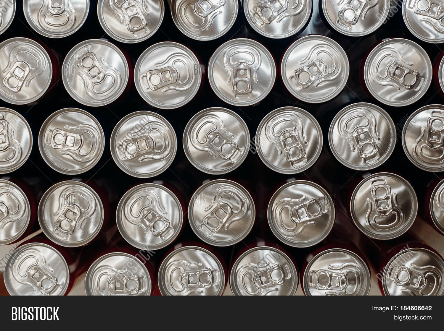 Metallic Cans Top View Image & Photo (Free Trial) | Bigstock