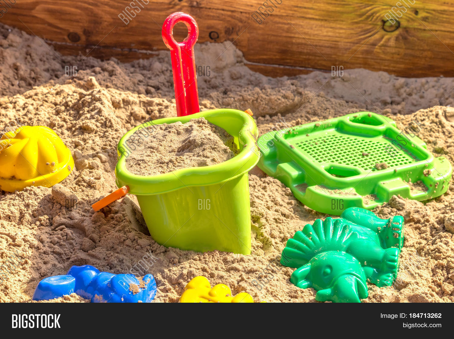 Sandbox Toys Sand On Image & Photo (Free Trial) | Bigstock