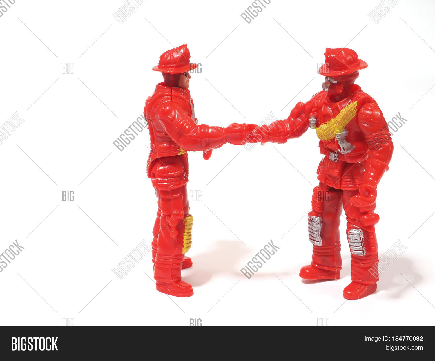 Firefighters Shaking Image & Photo (Free Trial) | Bigstock