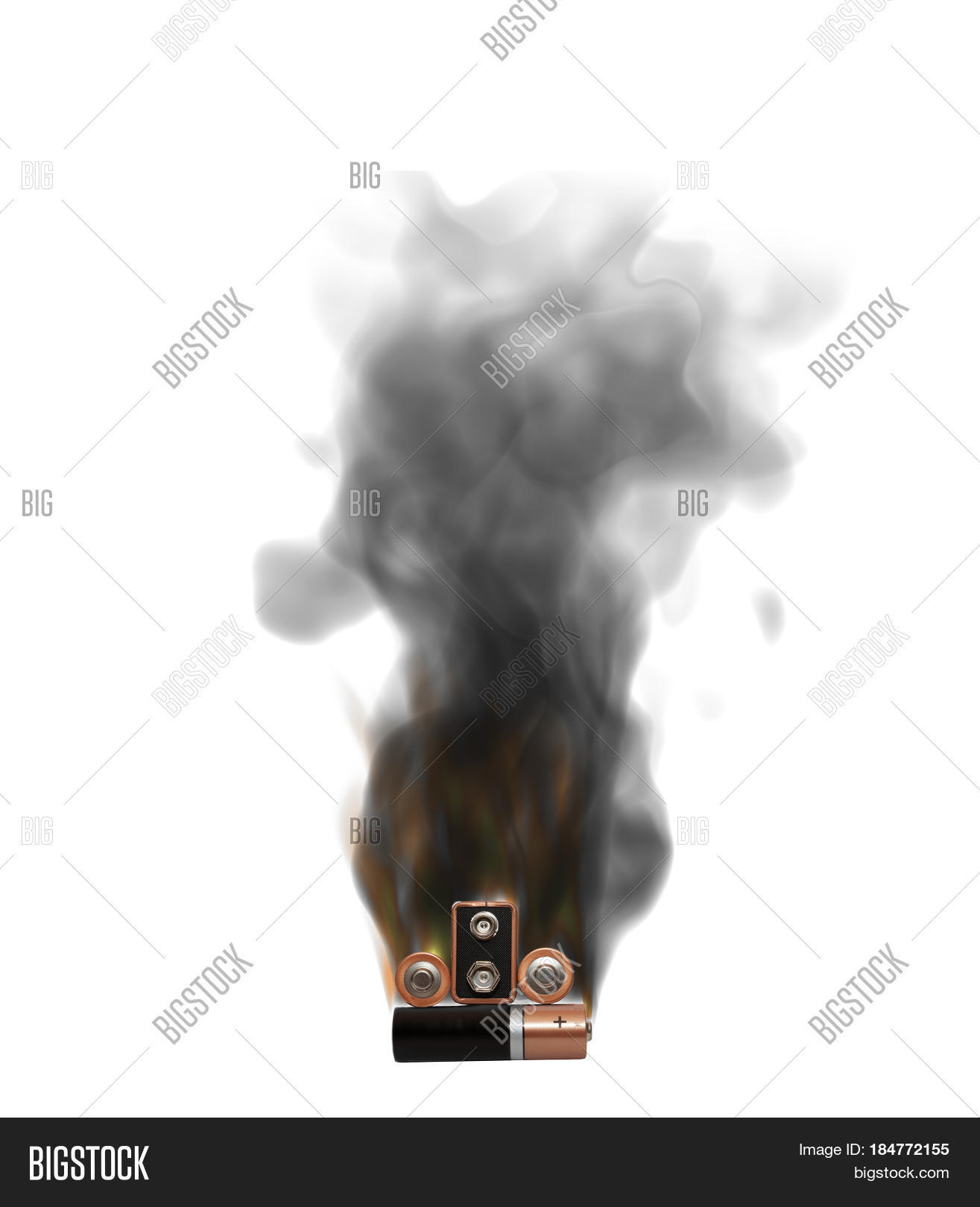 Burn Smoke Li-ion Image & Photo (Free Trial) | Bigstock