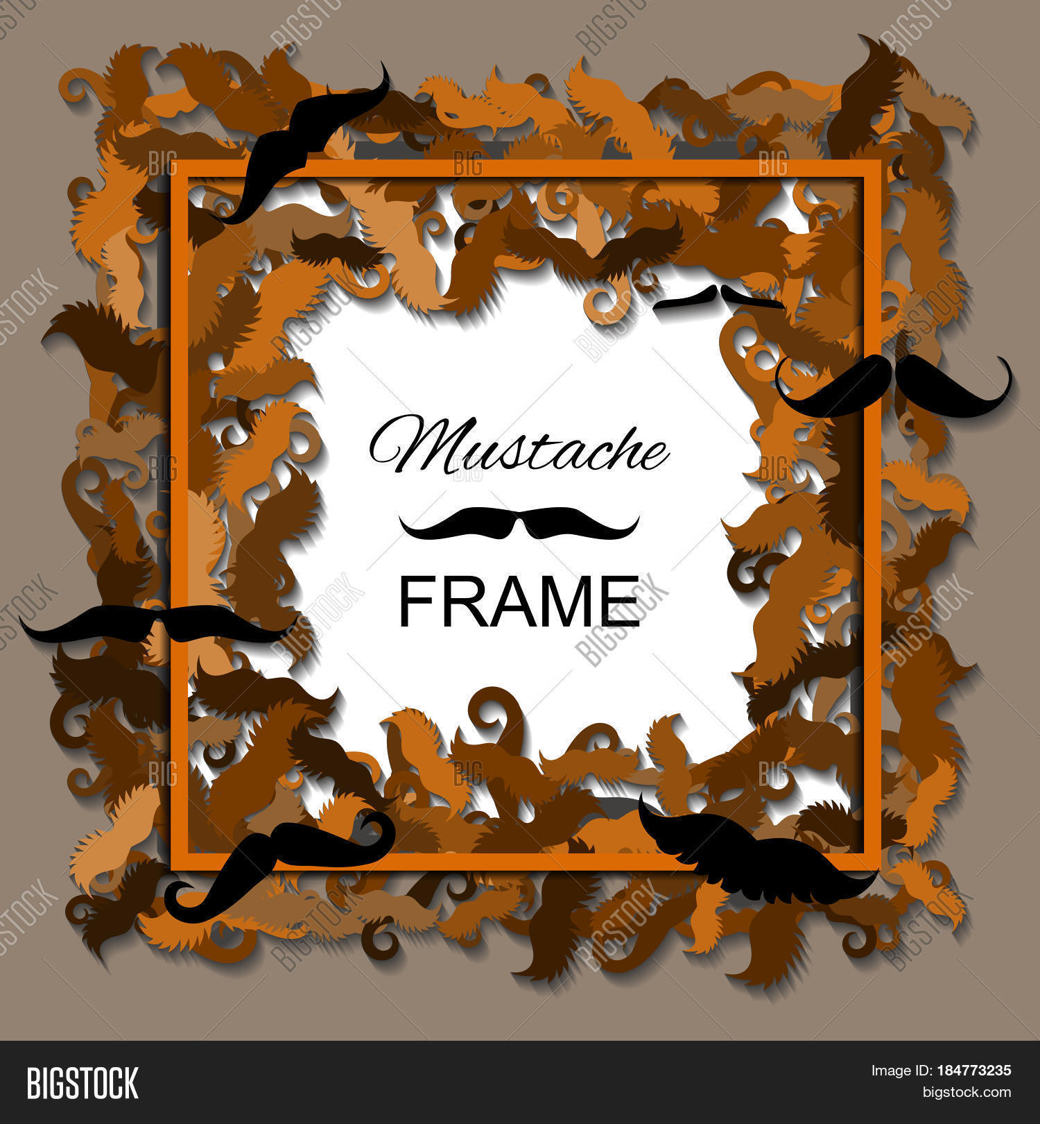 Hipster Mustache Frame Image & Photo (Free Trial) | Bigstock