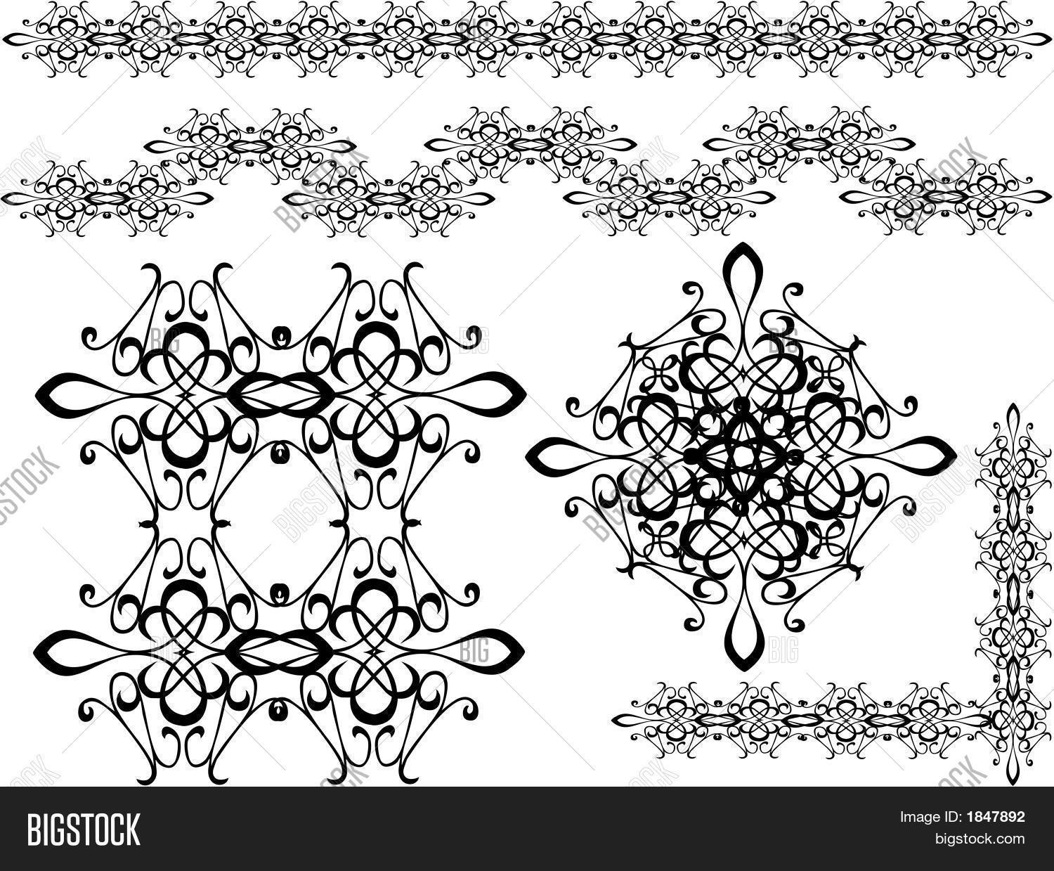 Borders More Set 4. Vector & Photo (Free Trial) | Bigstock