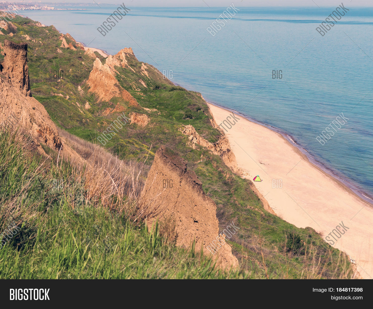 Deep Sandy Cliff On Image & Photo (Free Trial) | Bigstock