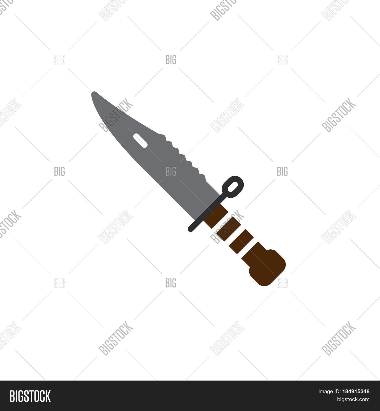 Knife Bayonet Icon Vector & Photo (Free Trial) | Bigstock
