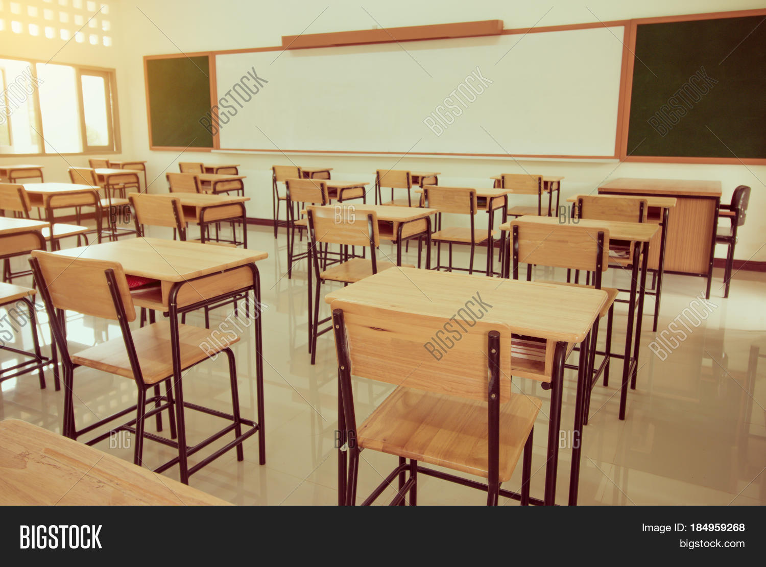 School Classroom Desks Image & Photo (Free Trial) | Bigstock
