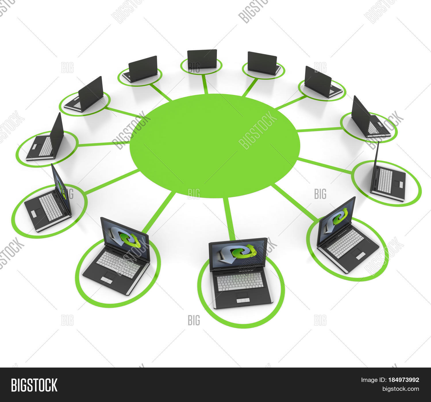Group Laptops Image & Photo (Free Trial) | Bigstock
