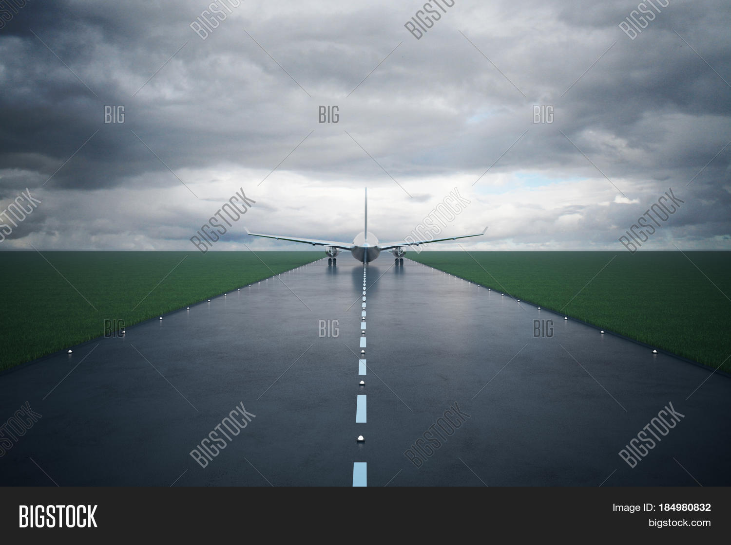 Front View Airplane On Image & Photo (Free Trial) | Bigstock