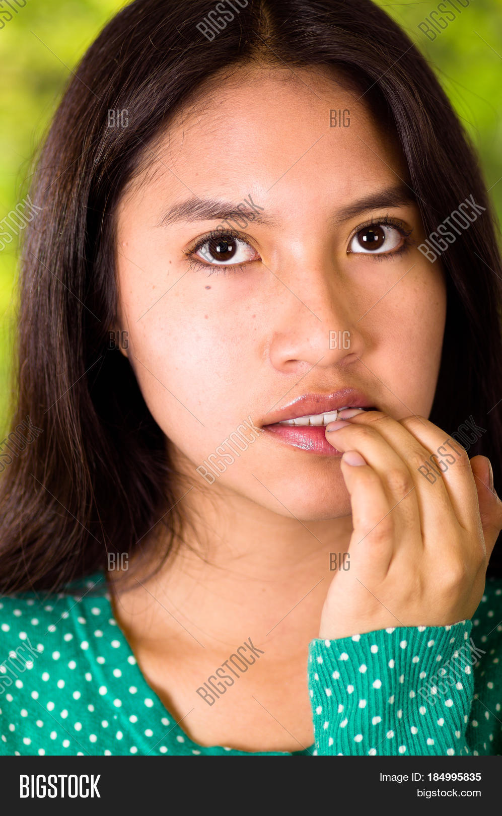 Closeup Anxious Girl Image & Photo (Free Trial) | Bigstock