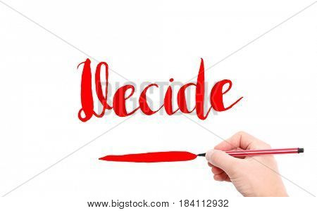 Word Decide Written By Image & Photo (Free Trial) | Bigstock
