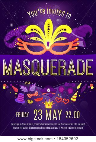 Masquerade Night Vector & Photo (Free Trial) | Bigstock