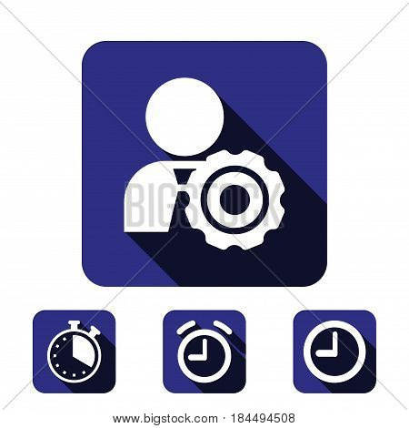 People Gear Icon Vector & Photo (Free Trial) | Bigstock