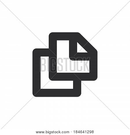 Copy Thick Line Icon Vector & Photo (Free Trial) | Bigstock