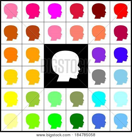 People Head Sign. Vector & Photo (Free Trial) | Bigstock