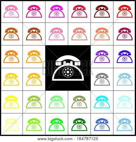 Retro Telephone Sign Vector & Photo (Free Trial) | Bigstock