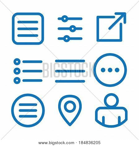 Flat Menu Icon Vector & Photo (Free Trial) | Bigstock