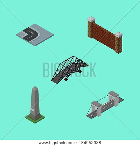 Isometric Street Set Vector & Photo (Free Trial) | Bigstock