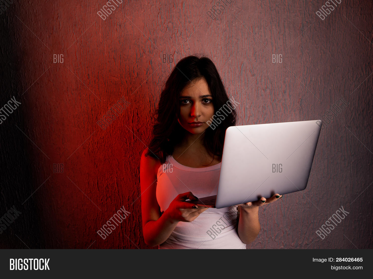 Sad Scared Female Image & Photo (Free Trial) | Bigstock