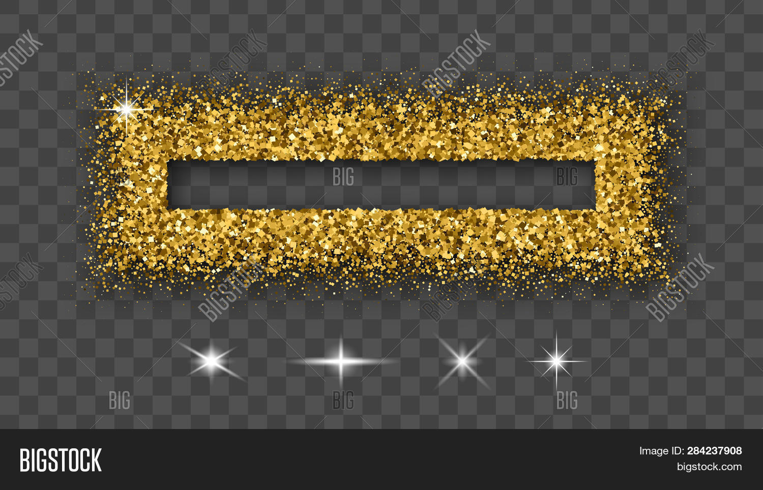 Gold Glitter Frame Vector & Photo (Free Trial) | Bigstock