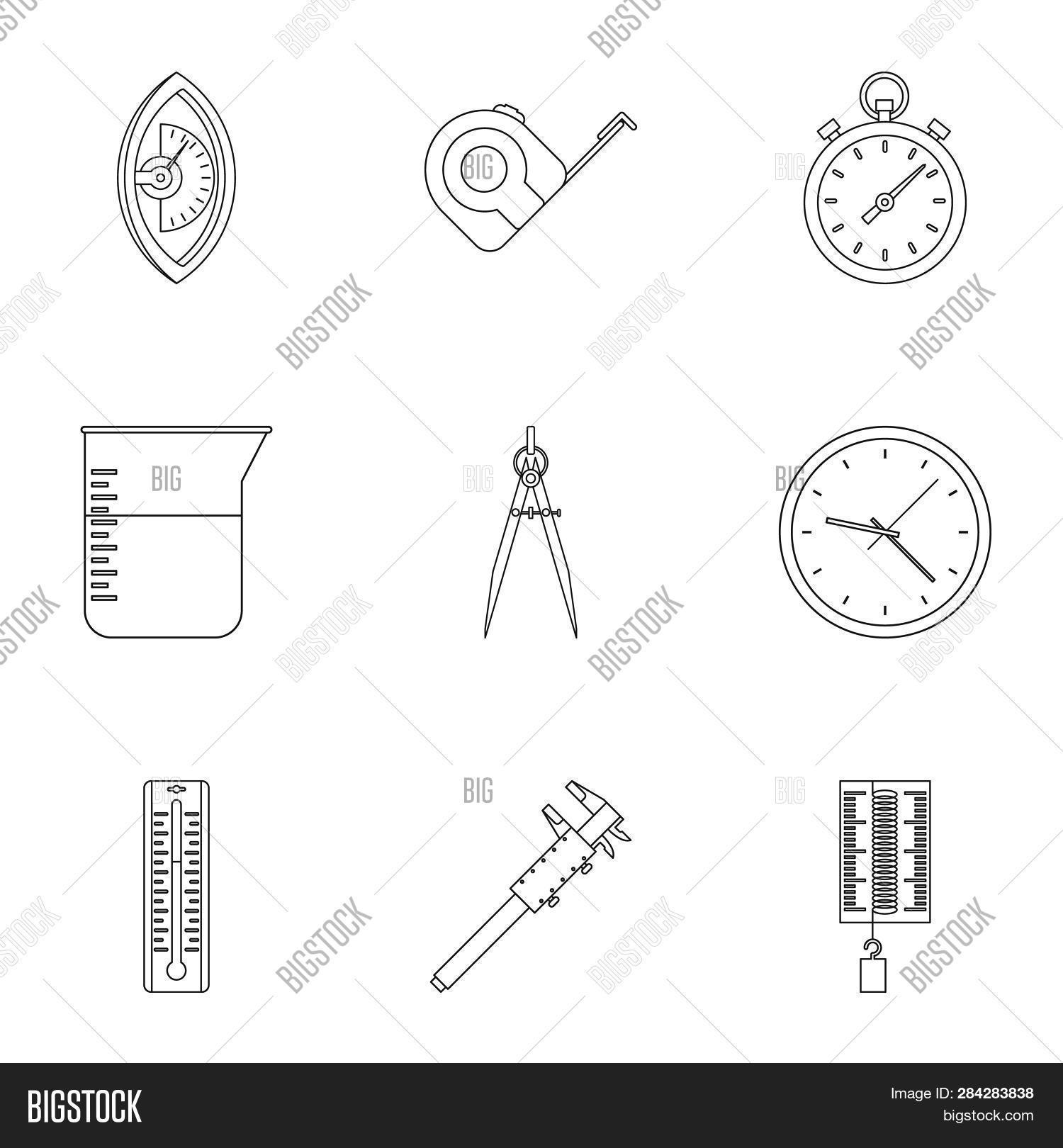 Measurement Icon Set. Image & Photo (Free Trial) | Bigstock