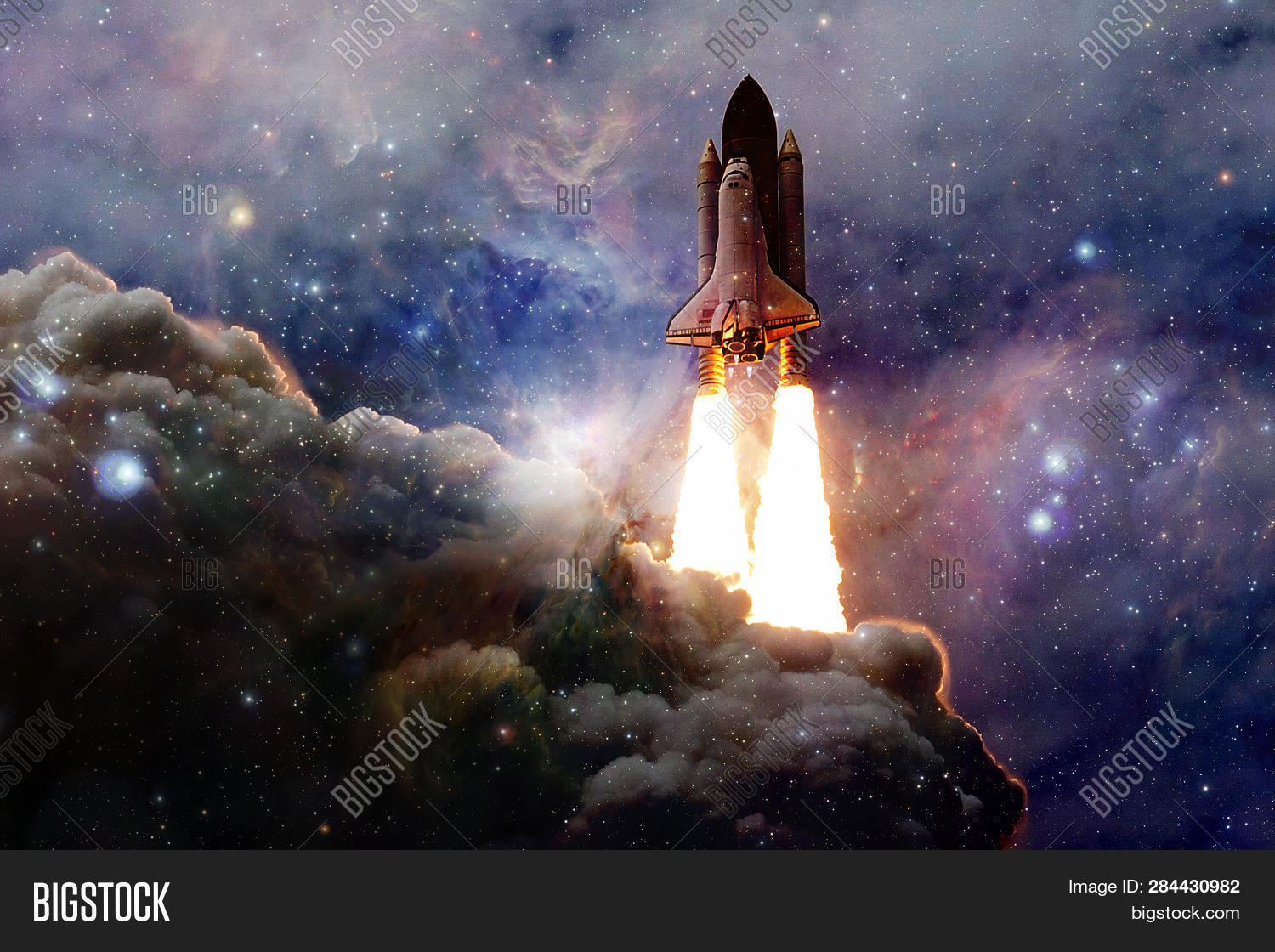 Spacecraft Launch Into Image & Photo (Free Trial) | Bigstock