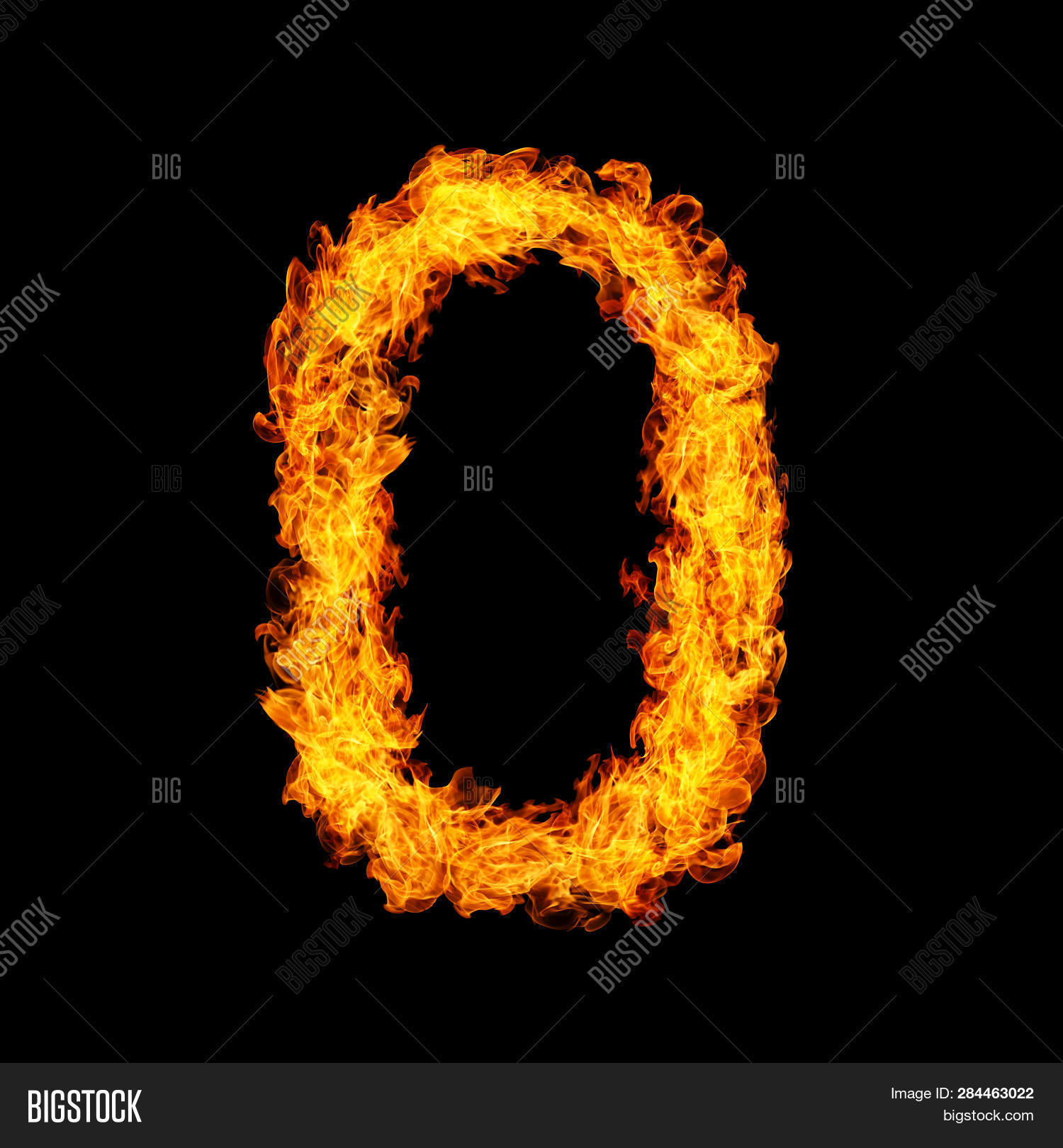 Number Zero Made Fire Image & Photo (Free Trial) | Bigstock