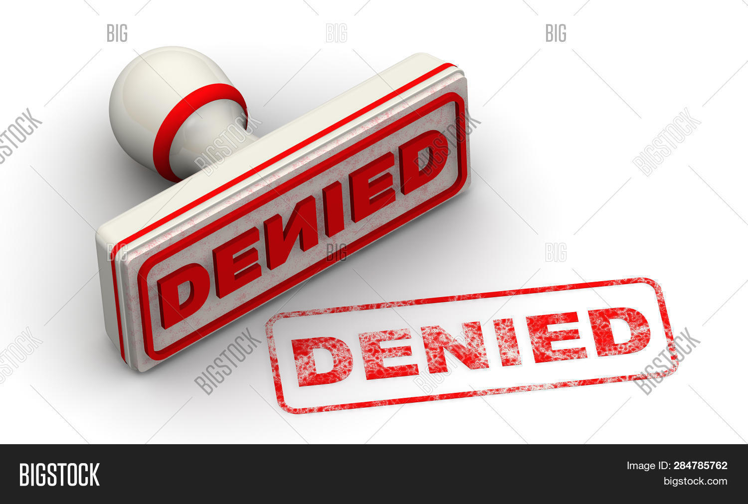 Denied. Seal Imprint. Image & Photo (Free Trial) | Bigstock