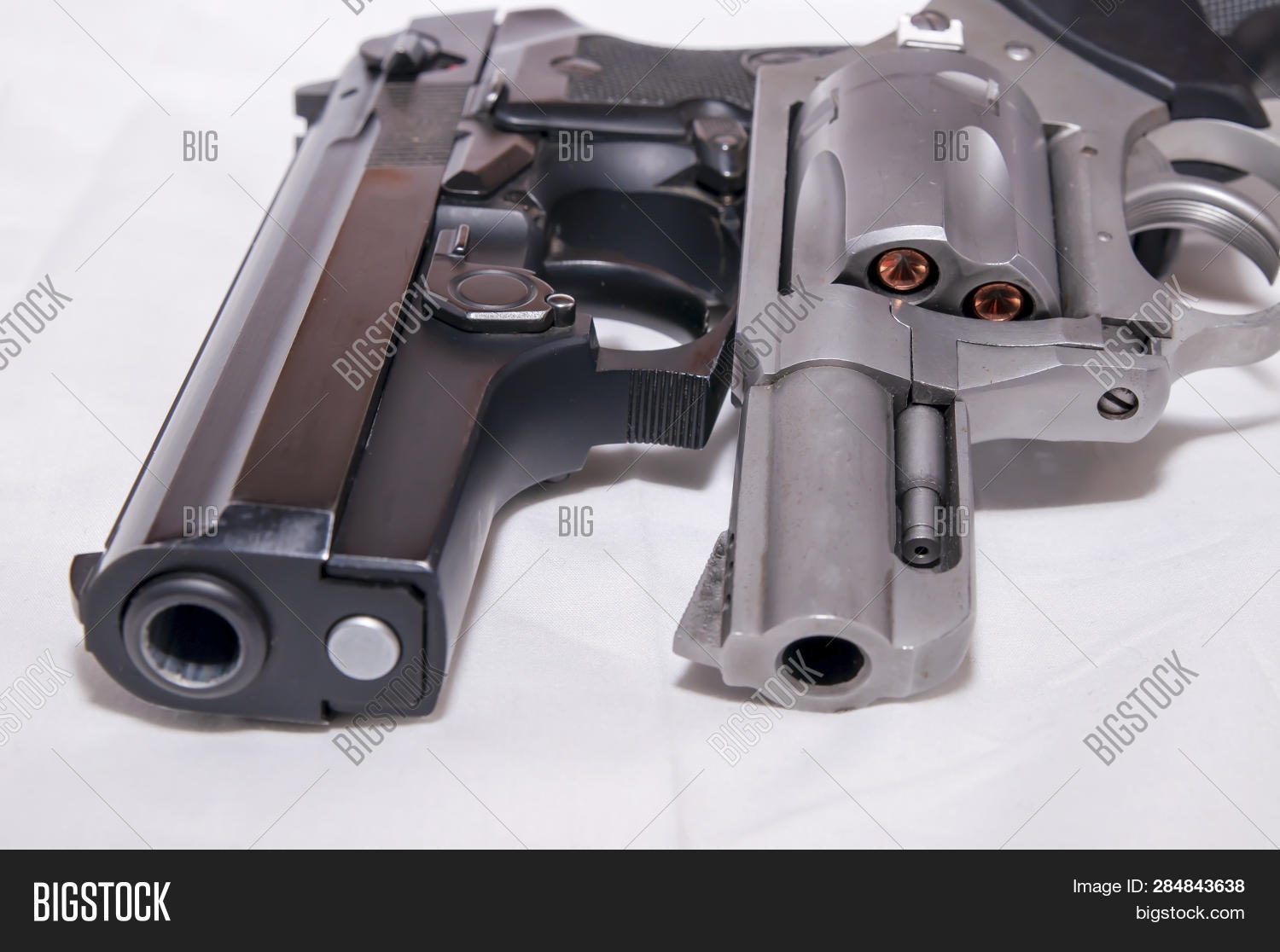 Two Handguns, 40 Image & Photo (Free Trial) | Bigstock