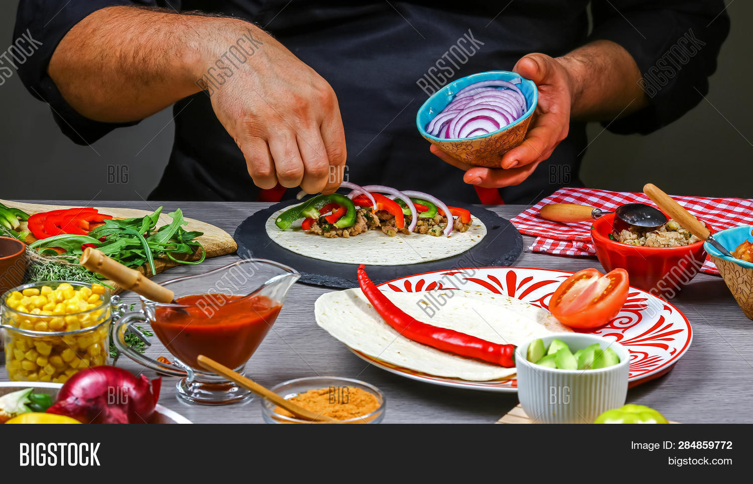 Hef Cooking Mexican Image & Photo (Free Trial) | Bigstock