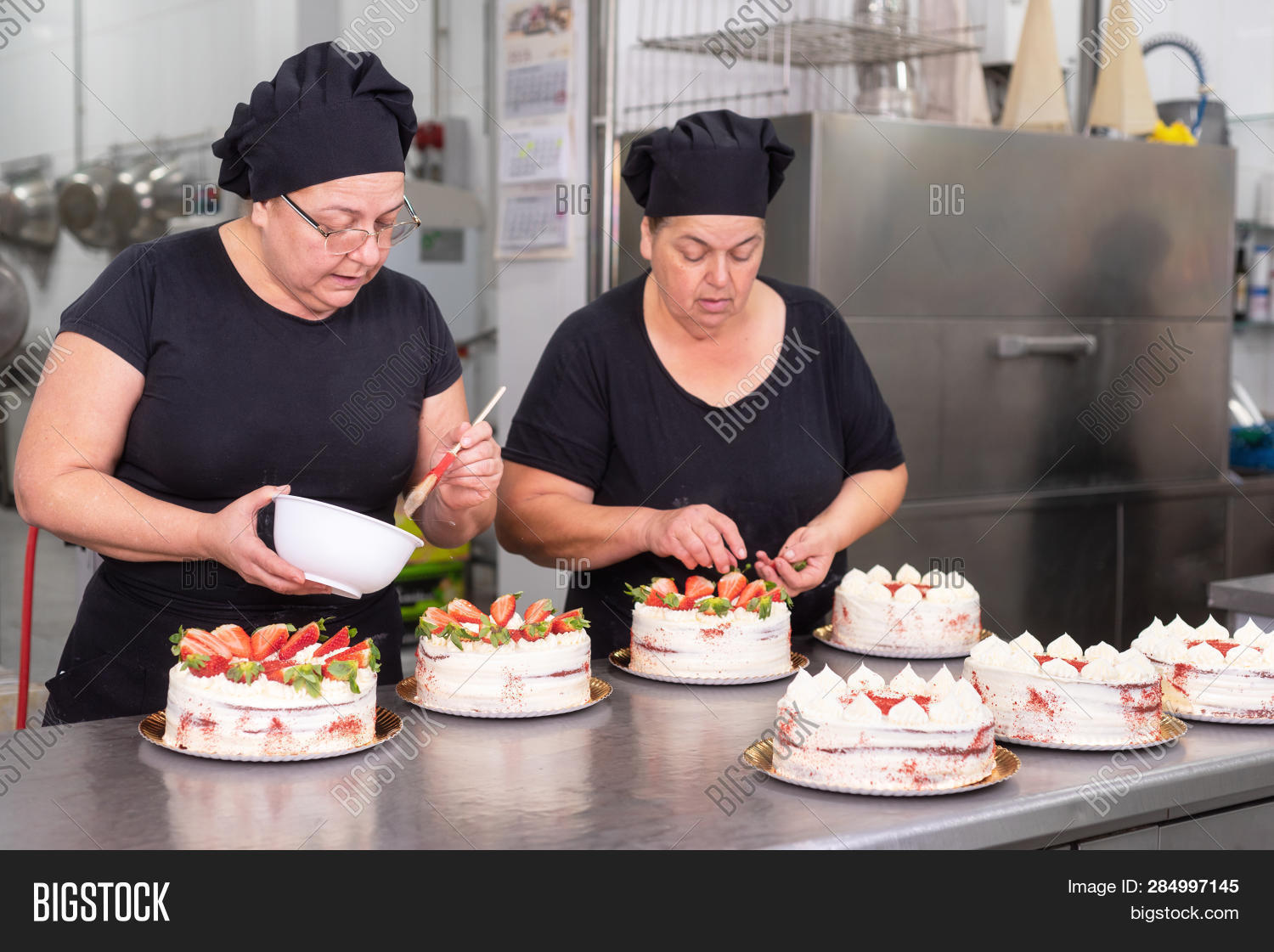 Two Woman Pastry Chefs Image & Photo (Free Trial) | Bigstock