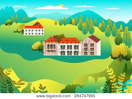 Valley Town Cartoon Images, Illustrations & Vectors (Free) - Bigstock