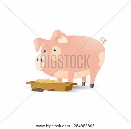 Pig Cartoon Style On Vector & Photo (Free Trial) | Bigstock