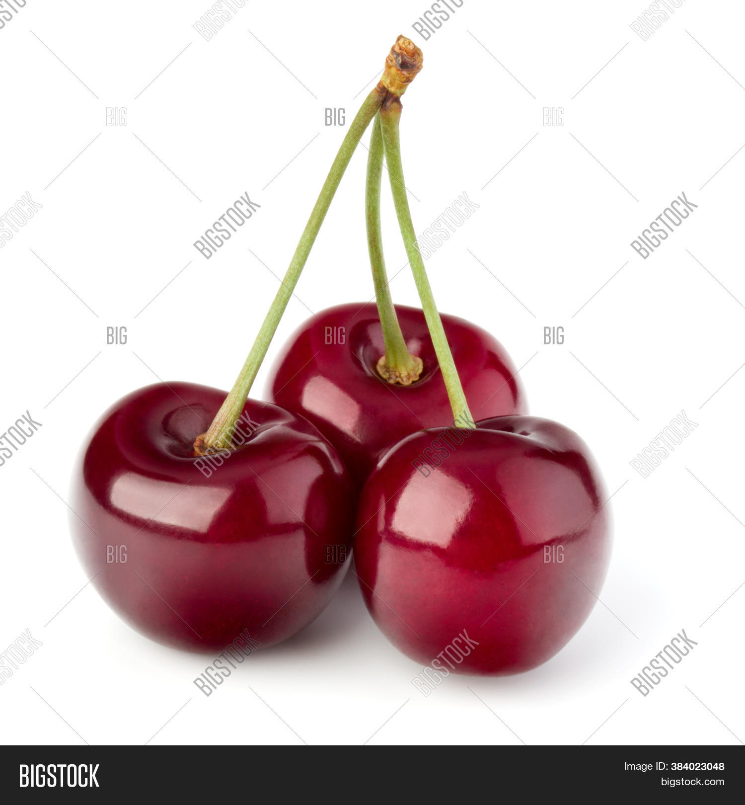 Three Cherries Image & Photo (Free Trial) | Bigstock