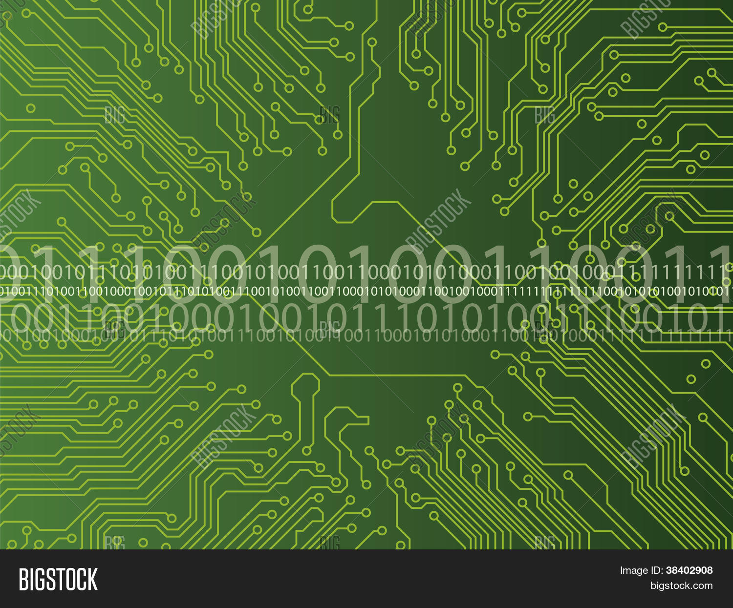 Circuit Board Binary Vector & Photo (Free Trial) | Bigstock