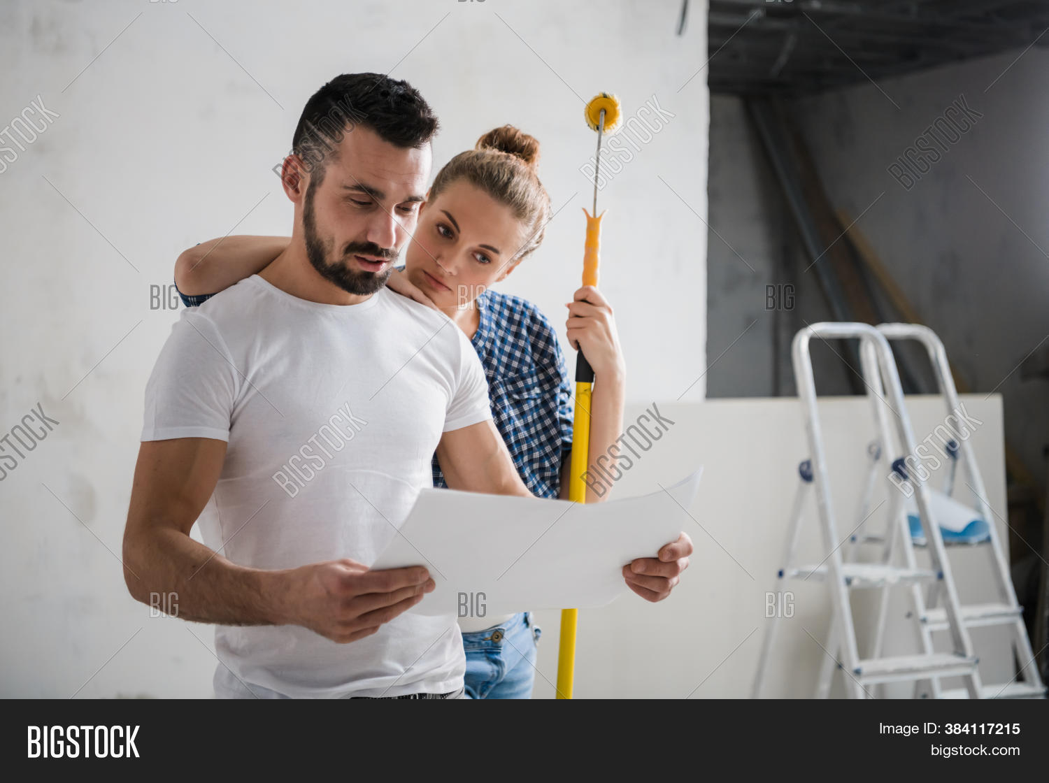 Worker Holds Layout Image & Photo (Free Trial) | Bigstock