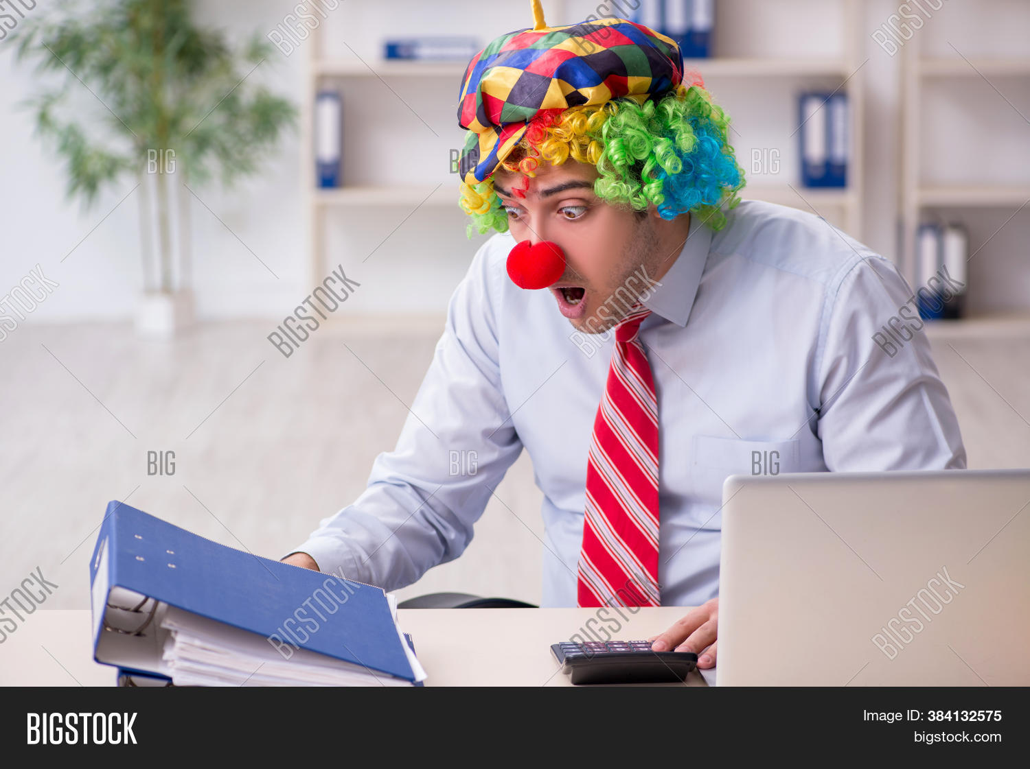 Funny Employee Clown Image & Photo (Free Trial) | Bigstock