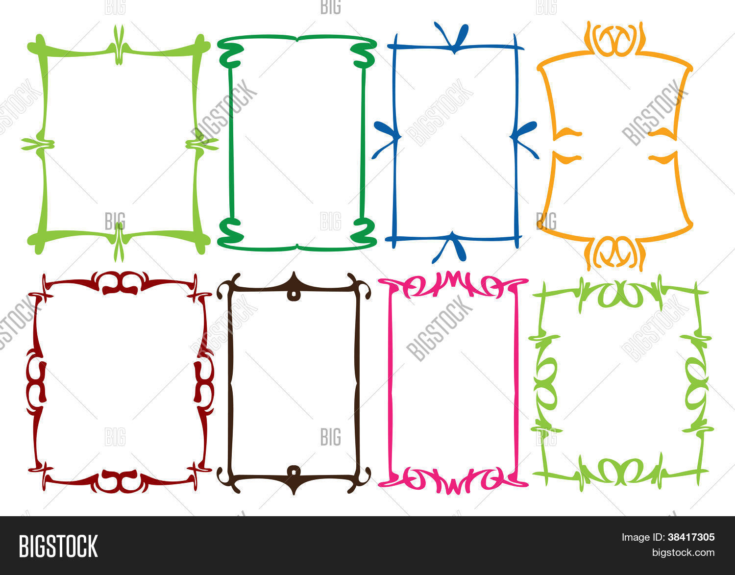 Simple Border Designs Vector & Photo (Free Trial) | Bigstock