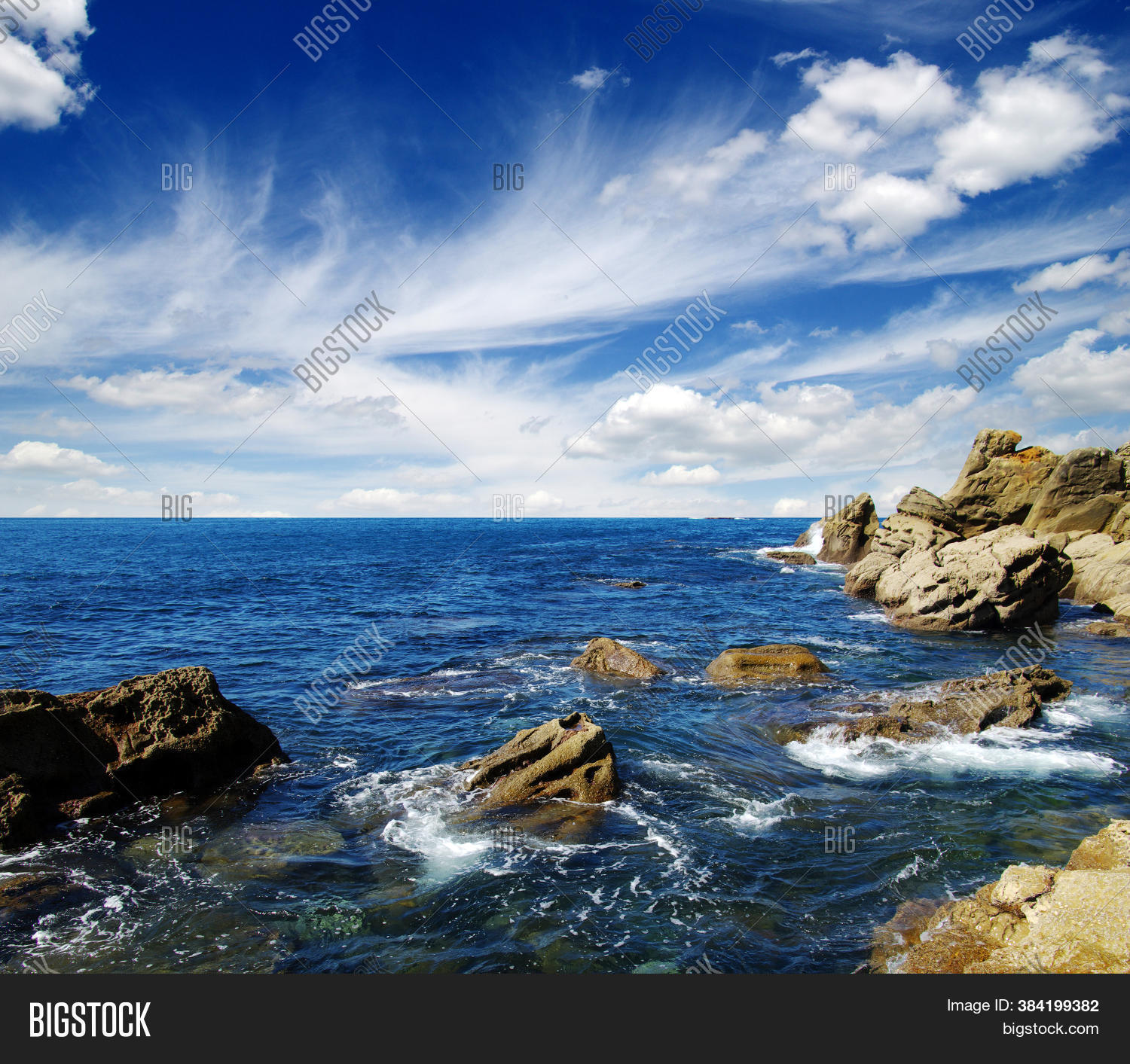 Landscape Blue Sea Image & Photo (Free Trial) | Bigstock