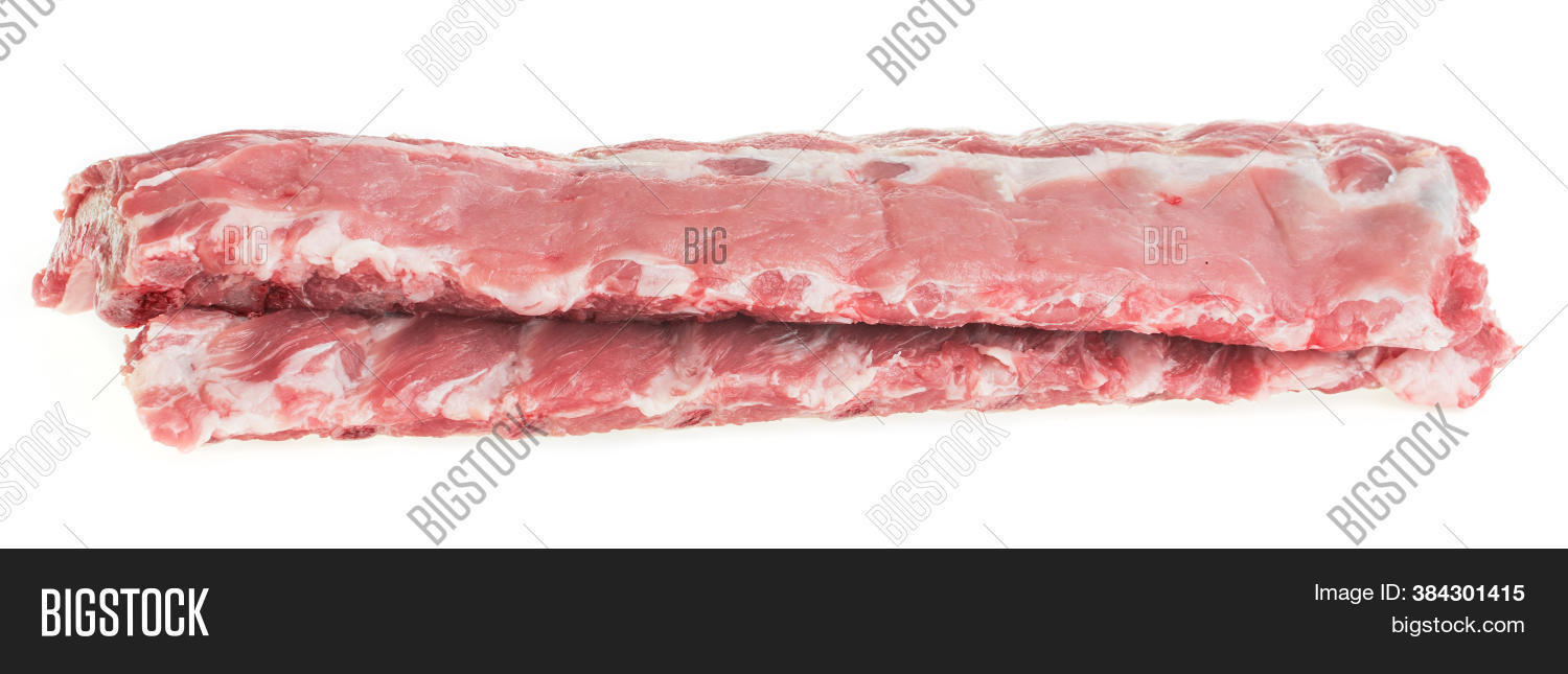 Two Raw Pork Ribs On Image & Photo (Free Trial) | Bigstock
