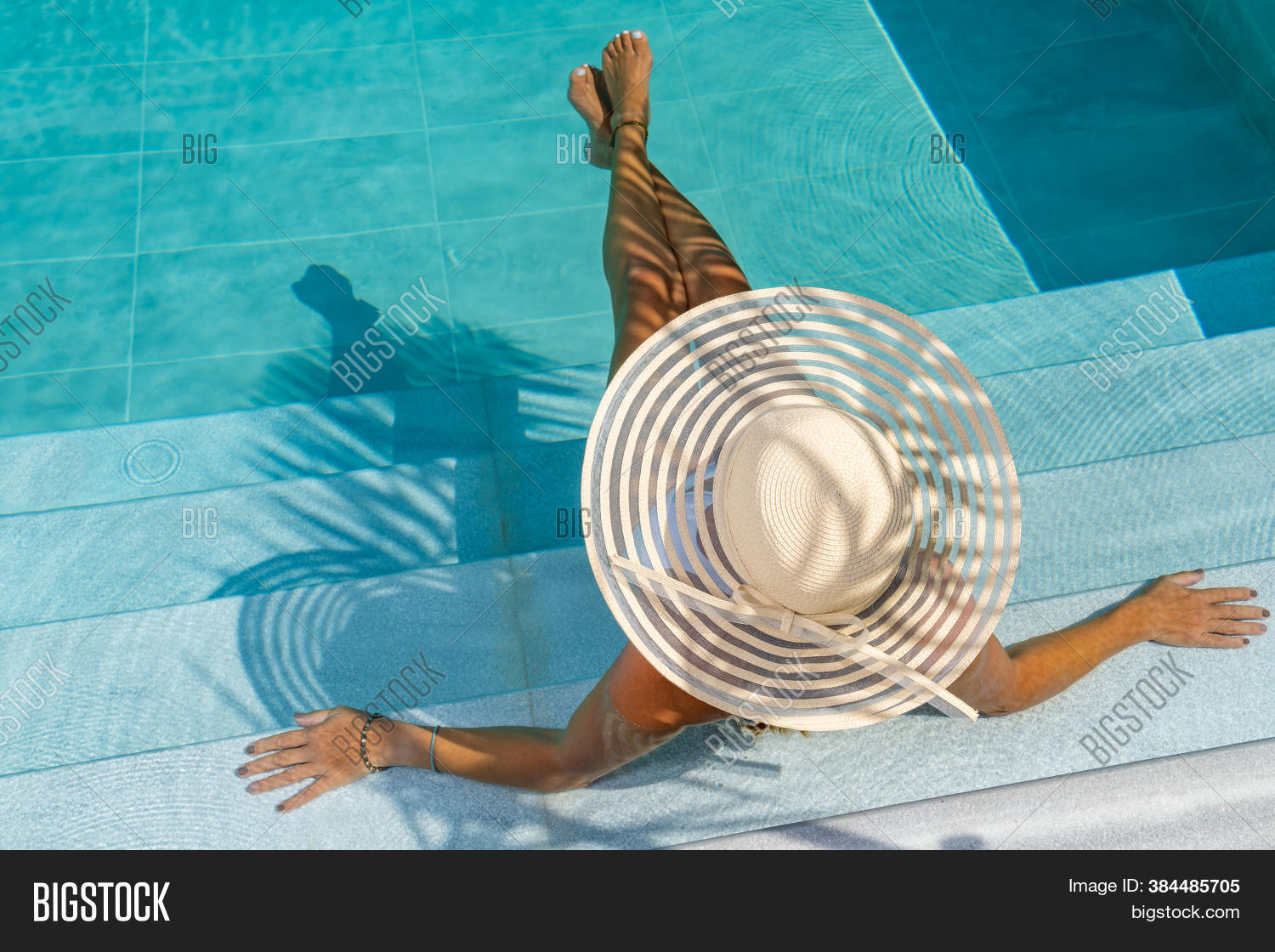 Woman Sitting On Deck Image & Photo (Free Trial) | Bigstock