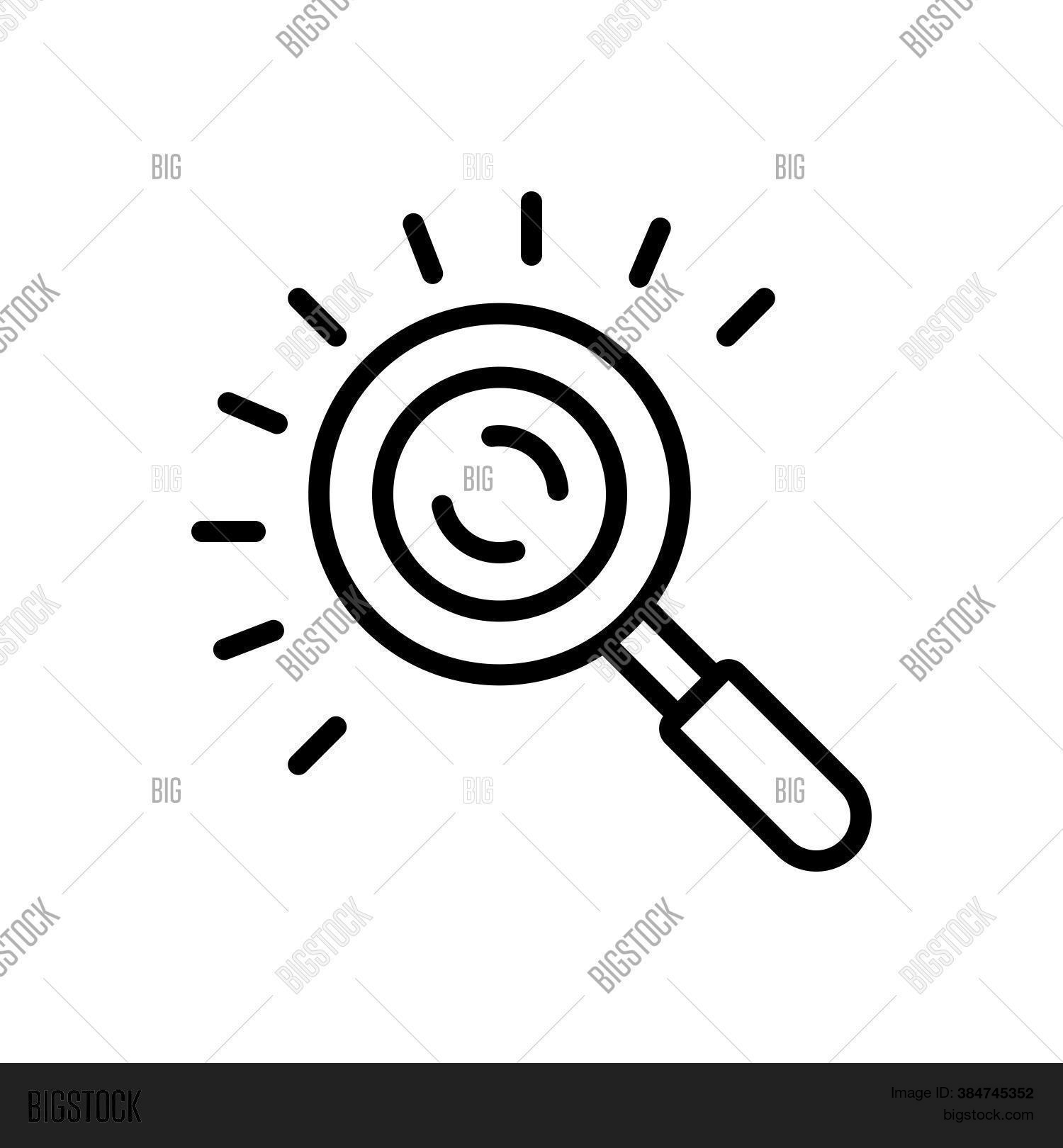Black Line Icon Vector & Photo (Free Trial) | Bigstock