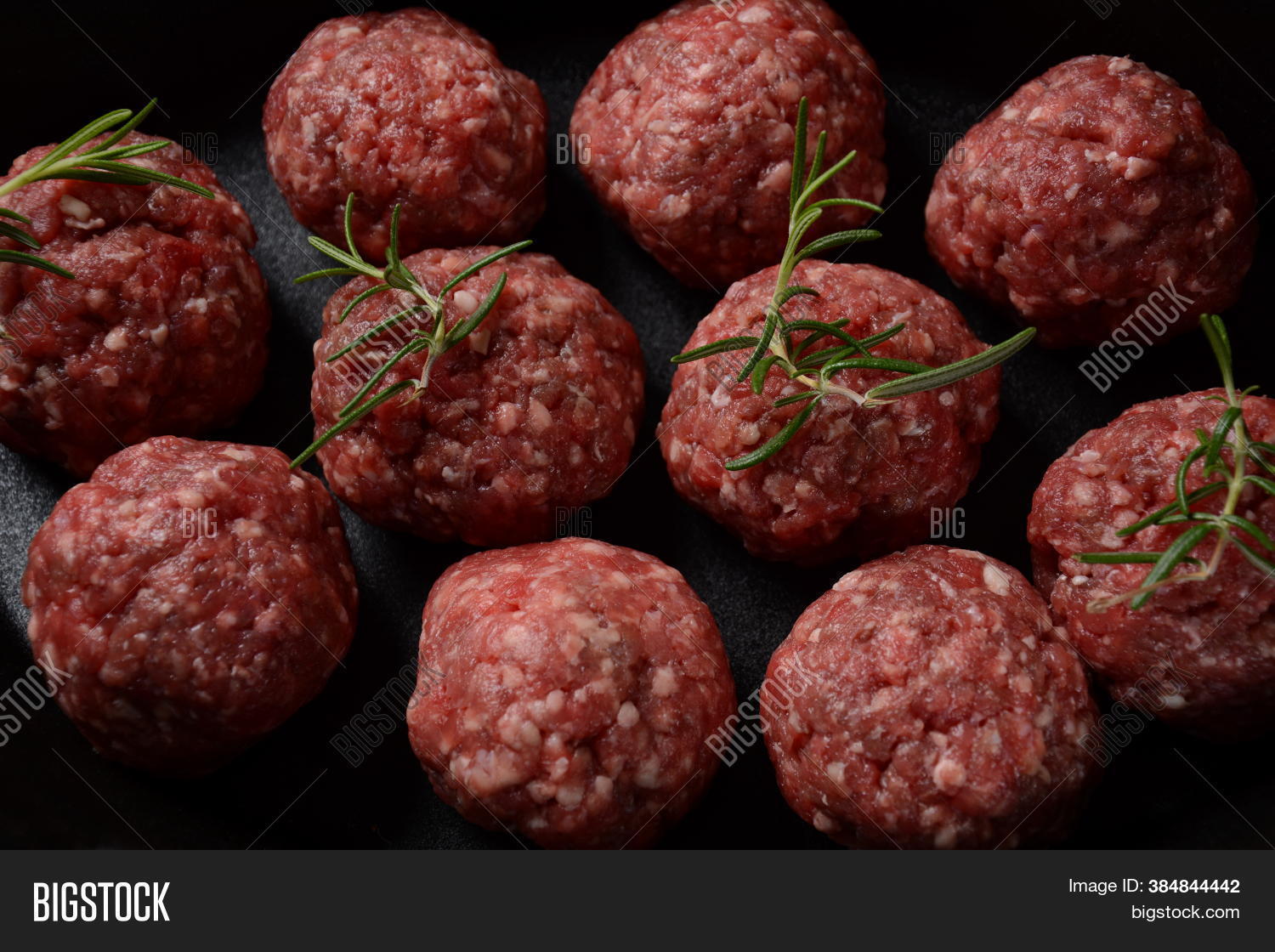 Raw Uncooked Meatballs Image & Photo (Free Trial) | Bigstock