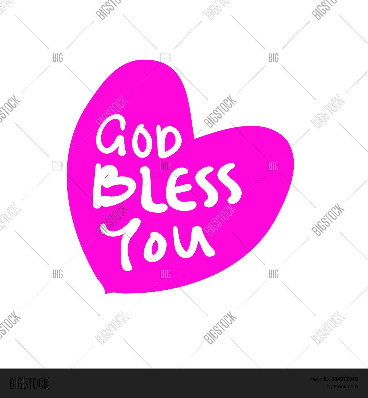 Printable God Bless Vector & Photo (Free Trial) | Bigstock