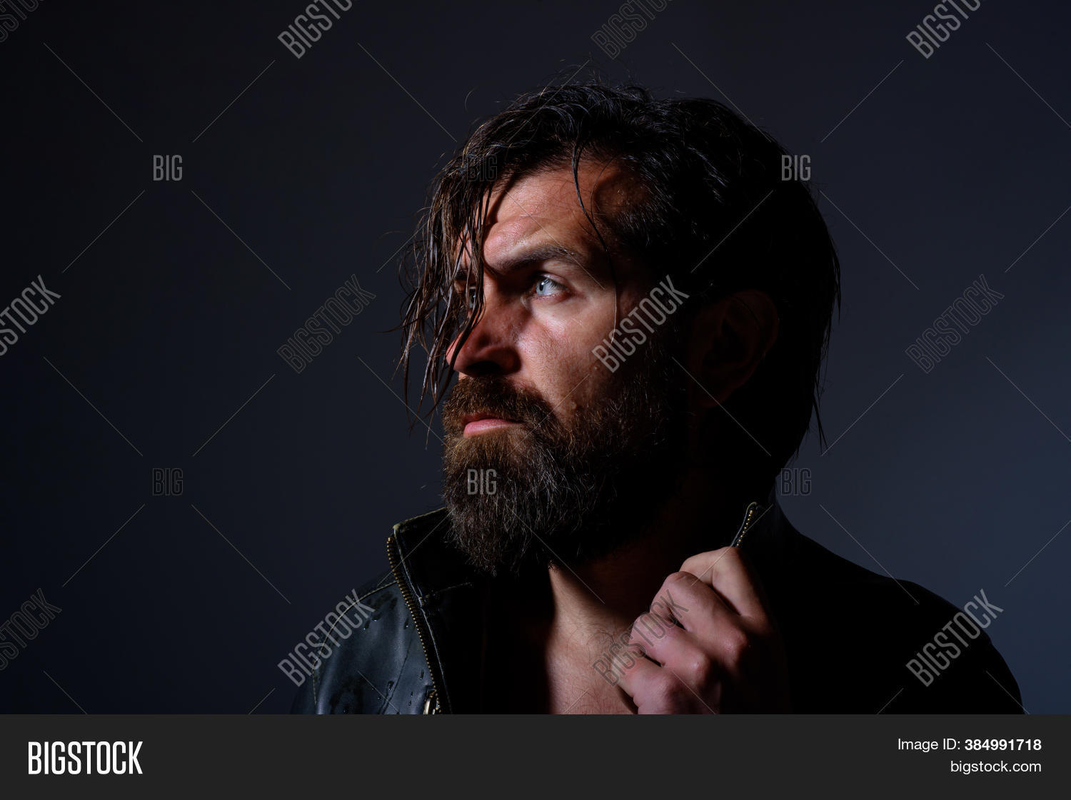 Brutal Bearded Biker. Image & Photo (Free Trial) | Bigstock