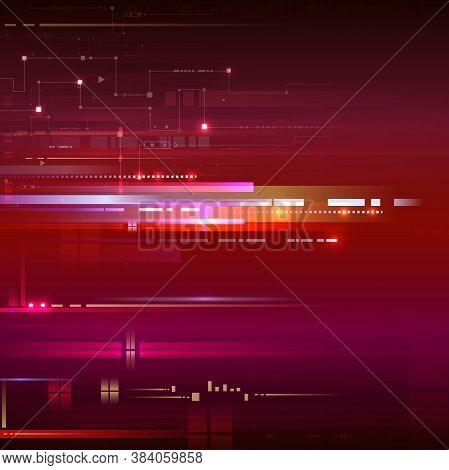 Red Tech Background. Vector & Photo (Free Trial) | Bigstock