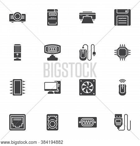 Computer Parts Vector Vector & Photo (Free Trial) | Bigstock