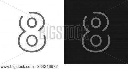 8 Number Line Design Vector & Photo (Free Trial) | Bigstock