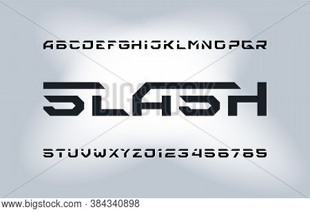 Slash Alphabet Font. Vector & Photo (Free Trial) | Bigstock