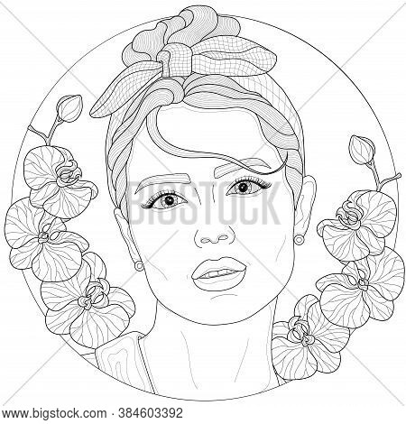 Girl Head Coloring Pages