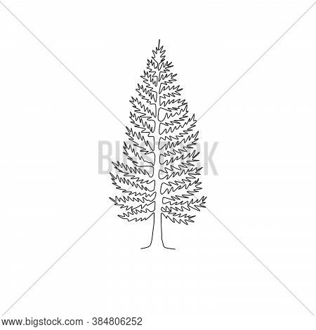 Pine Tree Line Vector