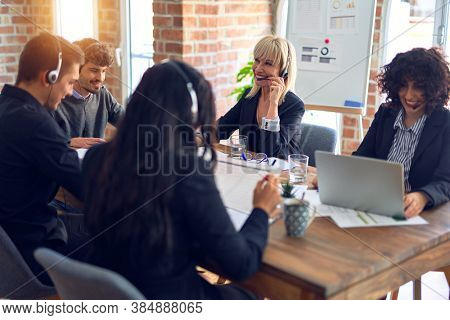 Group Call Center Image & Photo (Free Trial) | Bigstock